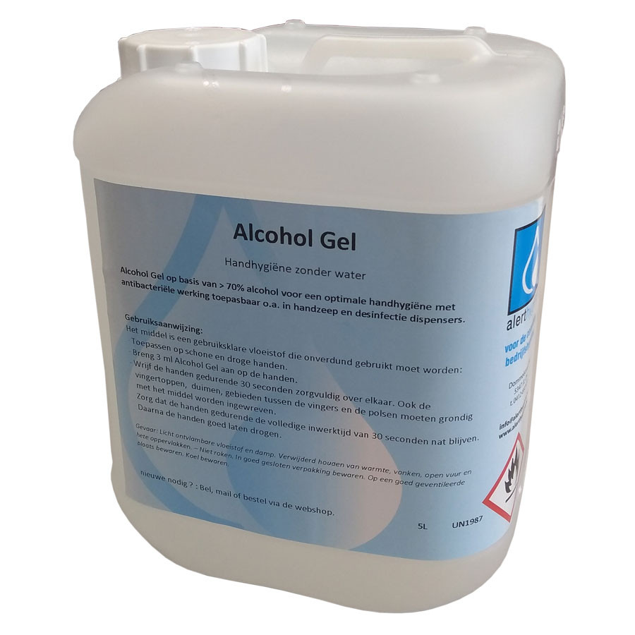 Alcohol Gel(Ethades +) can 5 ltr | Alert Hygiëne